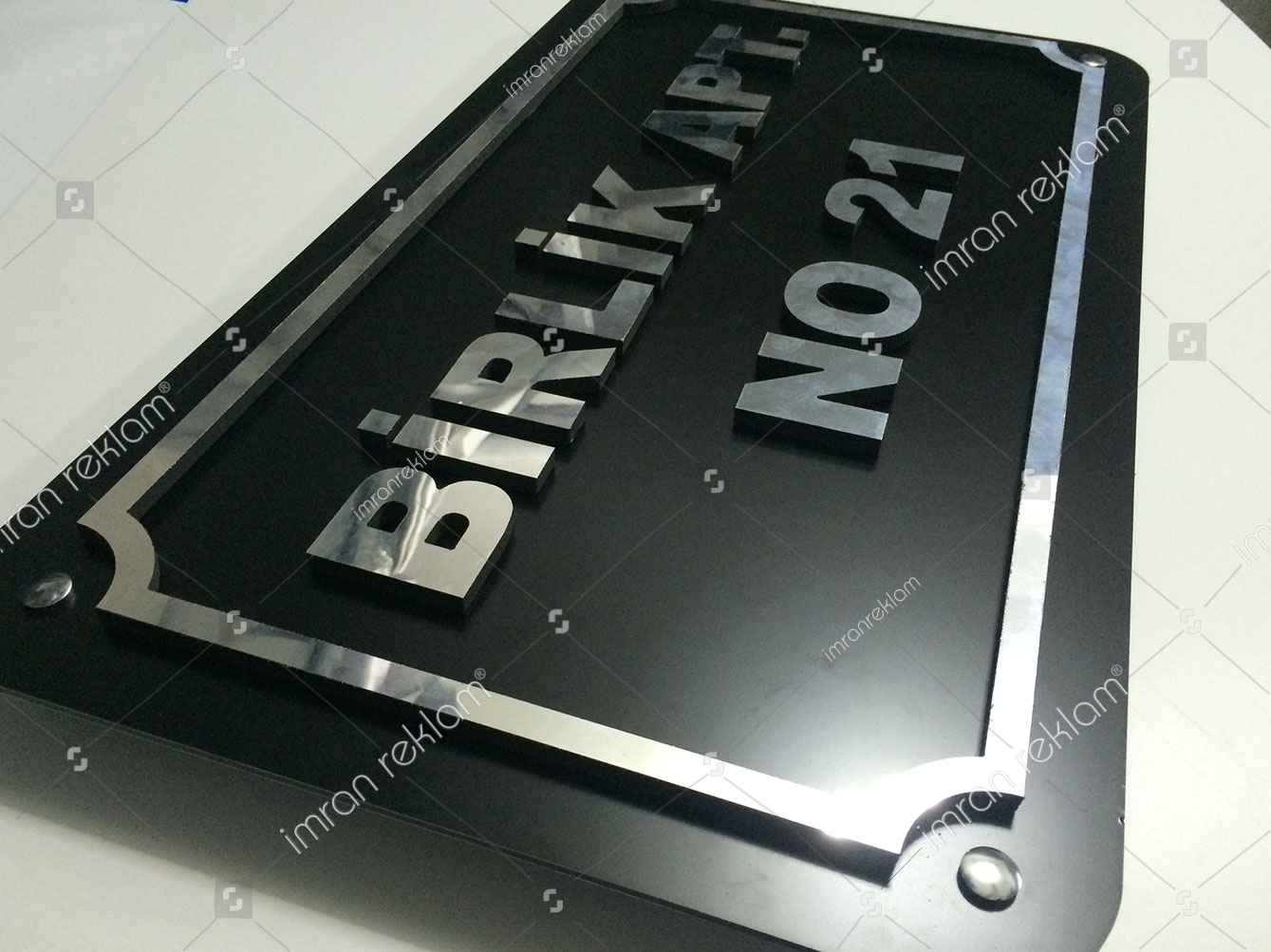 Bina Girişi Tabelası - İmran Dijital - Tabela | Tabelacı | Tabela İmalatı