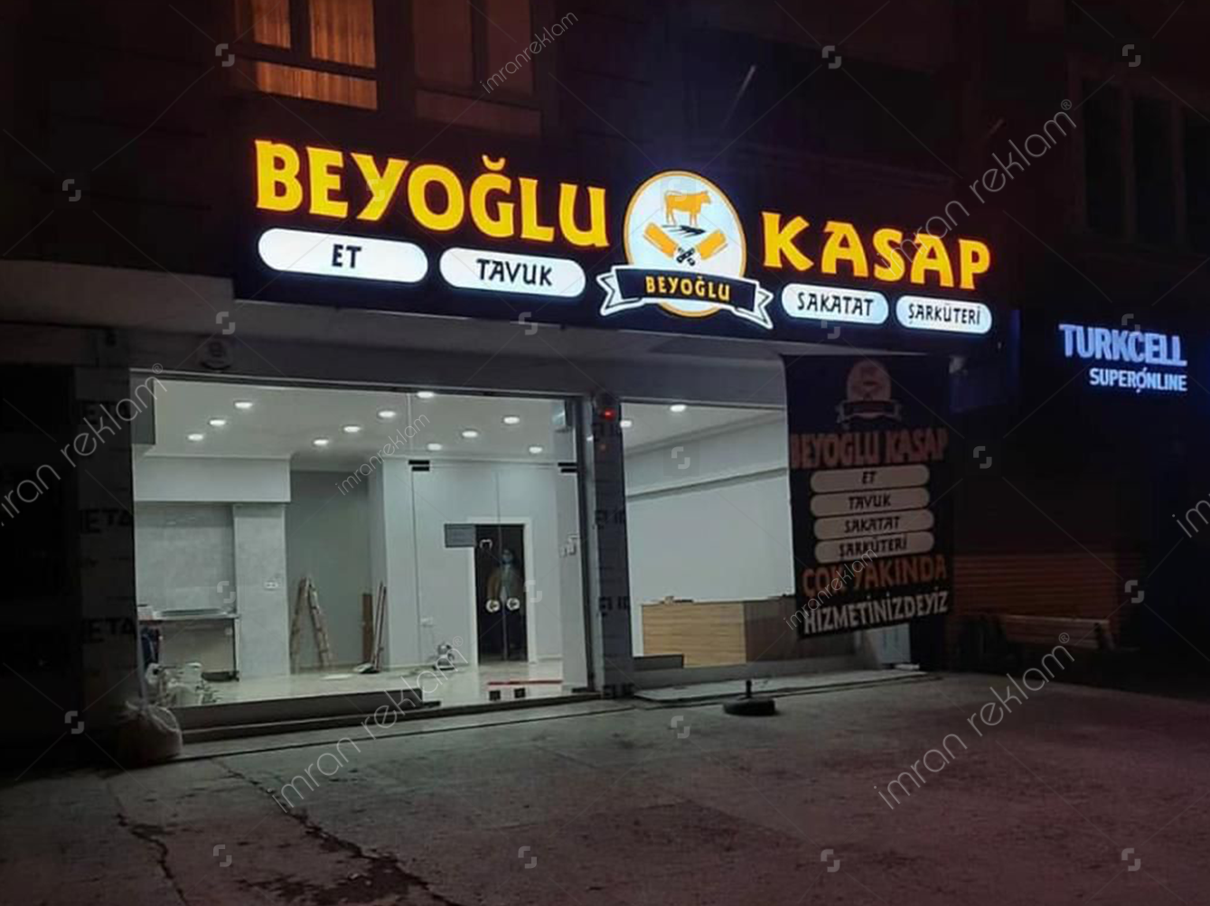 Işıklı Pleksi Harfli Kasap Tabelası Örnekleri, Gorselleri, Fiyatları,